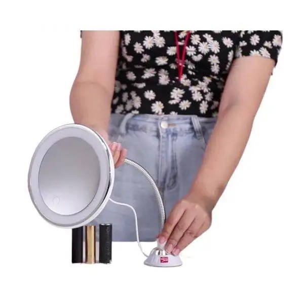 USB-Powered Spy Camera Mirror - LED Lighted Vanity Mirror